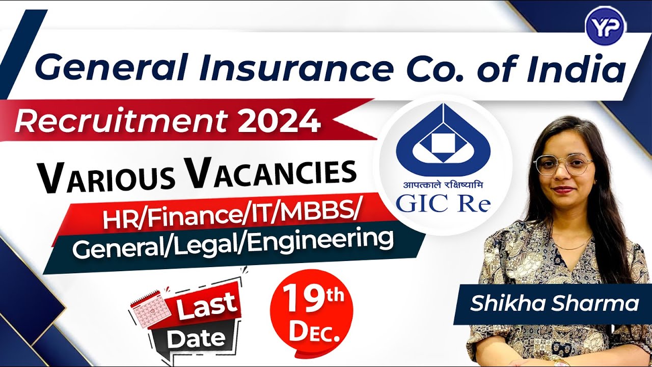 General Insurance Cor. of India Recruitment 2024 | Various Positions ...