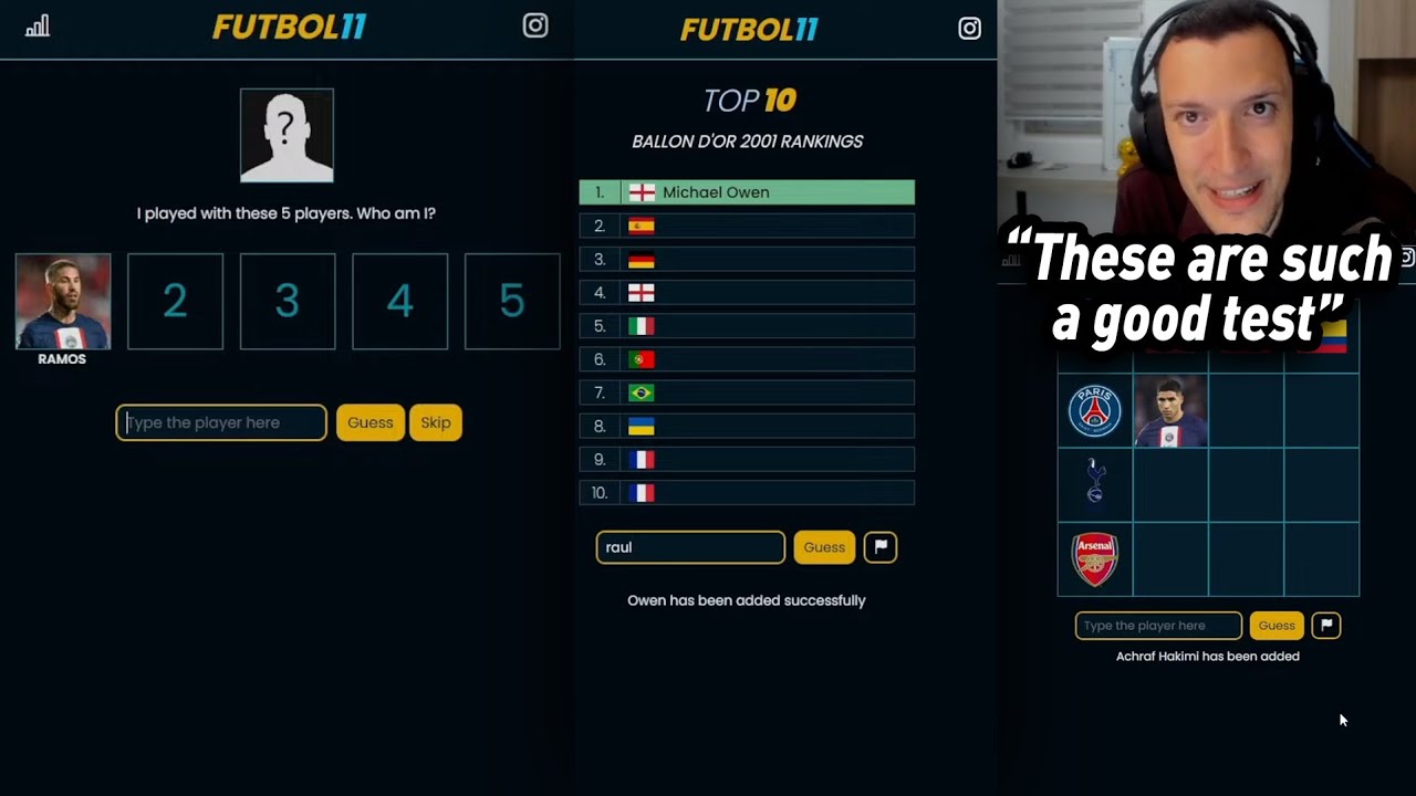 Kurt finds new Test Your Football Knowledge games... *viewer discretion ...