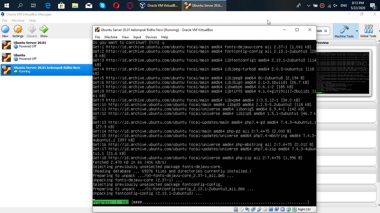 Setting Web Server dan Database Server menggunakan Ubuntu Server 20.04 ...