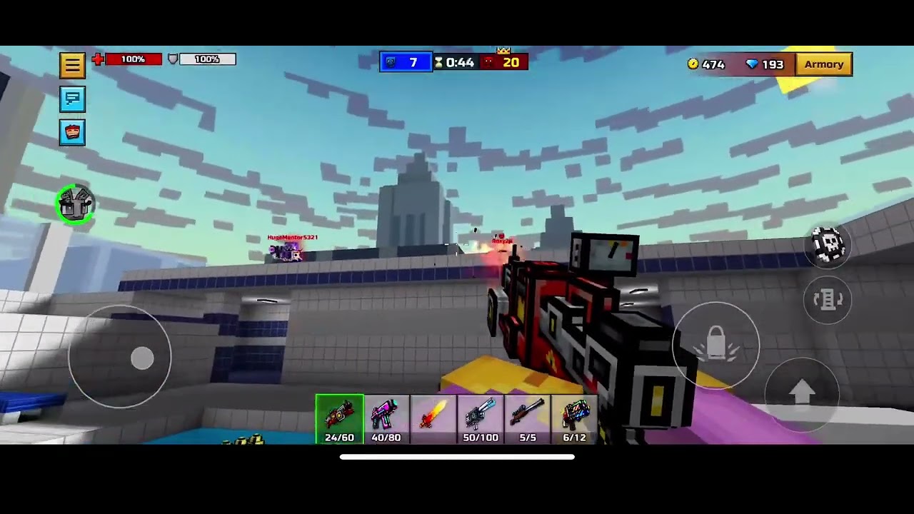 Pixel gun 3-D classic pool tournament again - YouTube