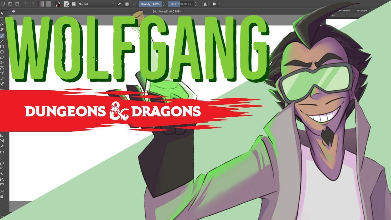 Meet My Character Speedpaint - Wolfgang (D&D) - YouTube