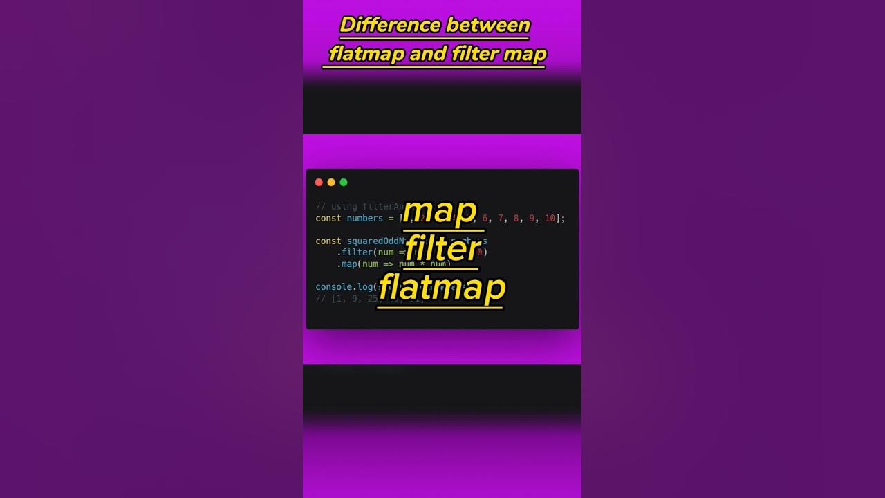 Map Filter And Flatmap In Javascript Javascript Tutorial In Hindi Shorts Javascript