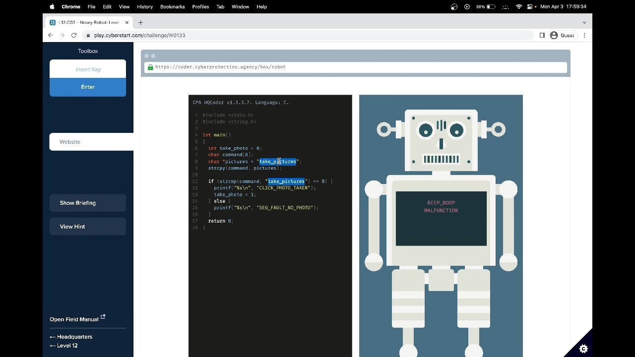 CyberStart Headquarters (HQ) Base Level 12 - YouTube