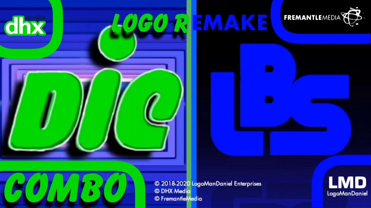 DiC and LBS "Combo" (1983-1988 - DiC, 1984-1988 - LBS) logo remake ...