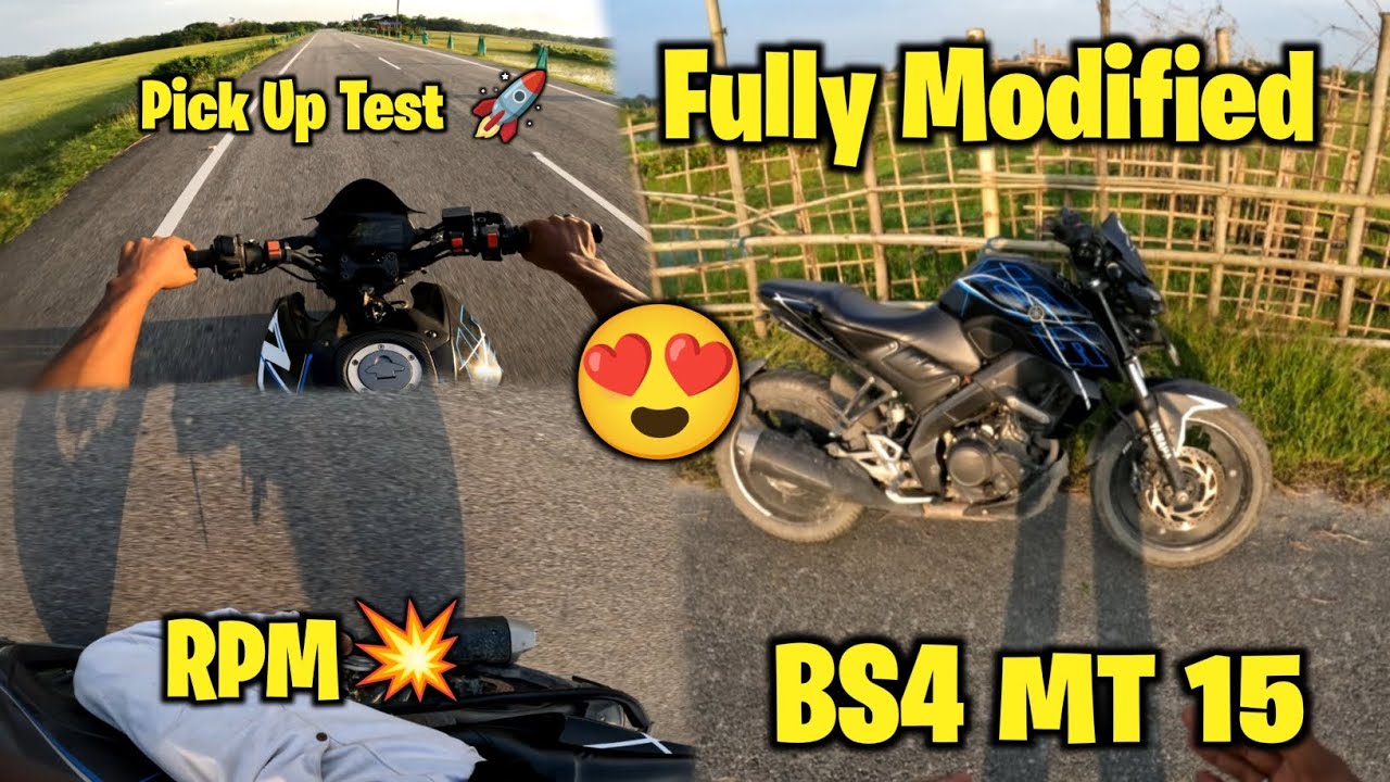 Fully Modified BS4 MT 15 😍 || Full Review with RPM ♥️||MG SWRANG VLOGS ...