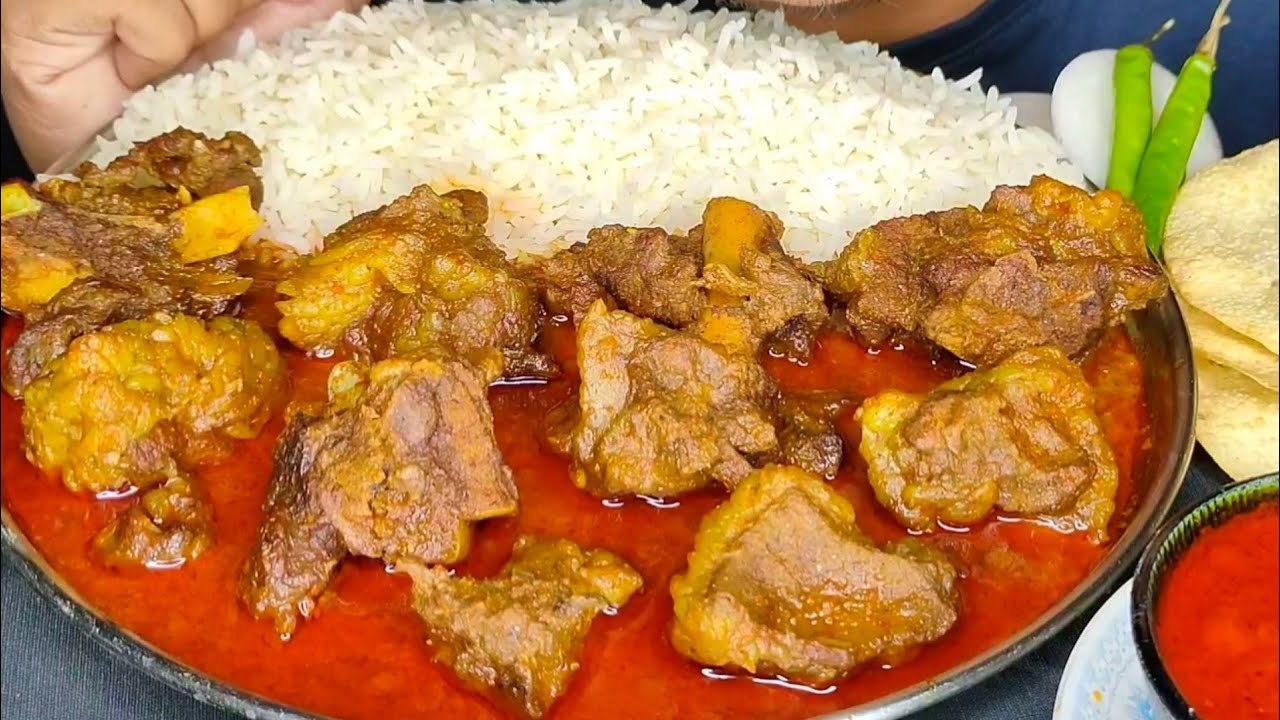 rice mutton eating mutton eating challenge mutton eating asmr mutton ...