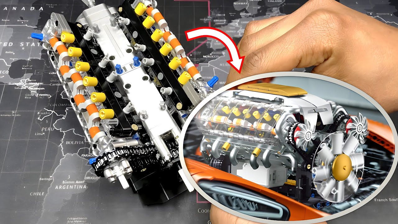 Mini V8 Engine Model | Speed build | Assembly Quest - YouTube