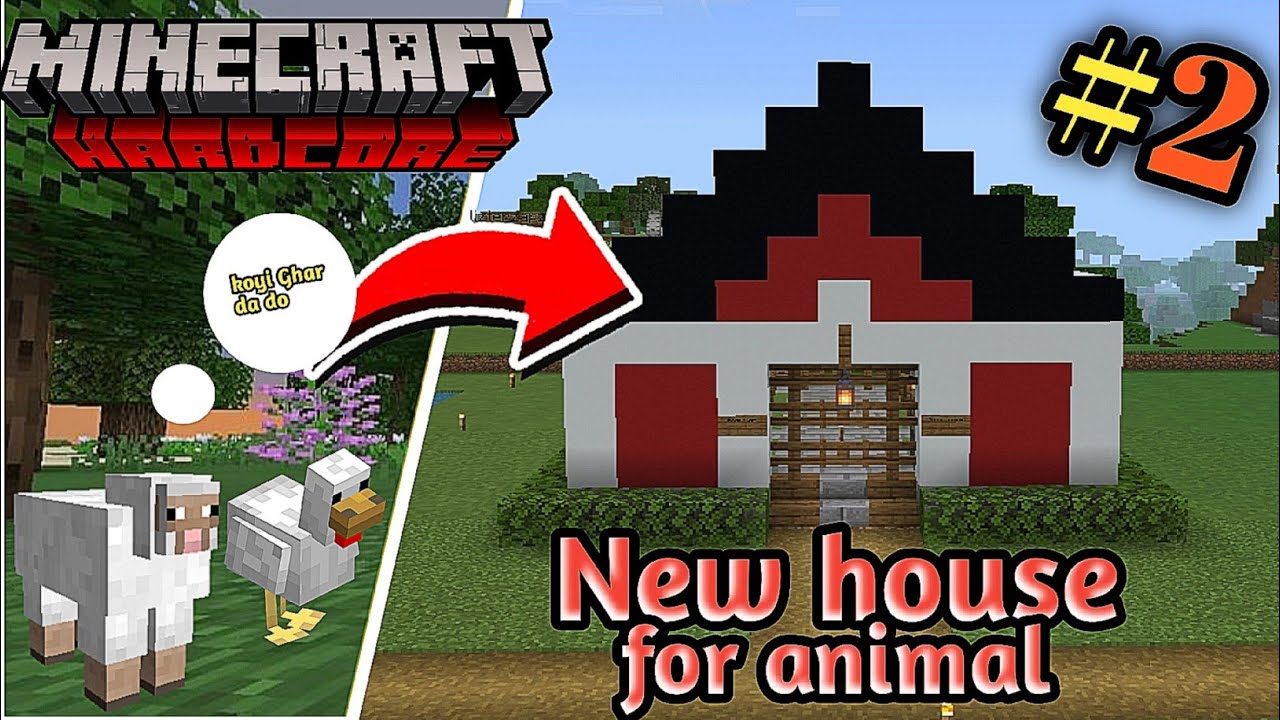 Minecraft survival series episode:-2 || I creat a animal house in ...