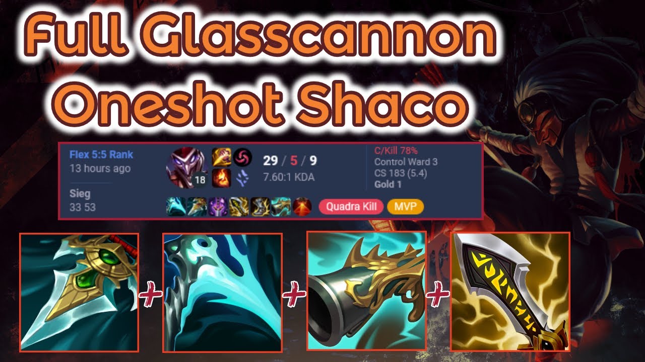 29 Kills Full Crit Shaco - S12 Ranked [League of Legends] Full Gameplay ...