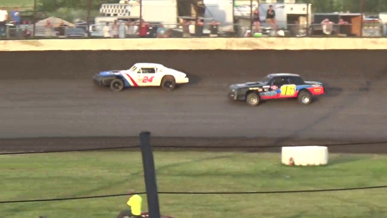 Walsh Racing Team - Pure Stock Heat Race 6-28-19 @ Salina Highbanks ...