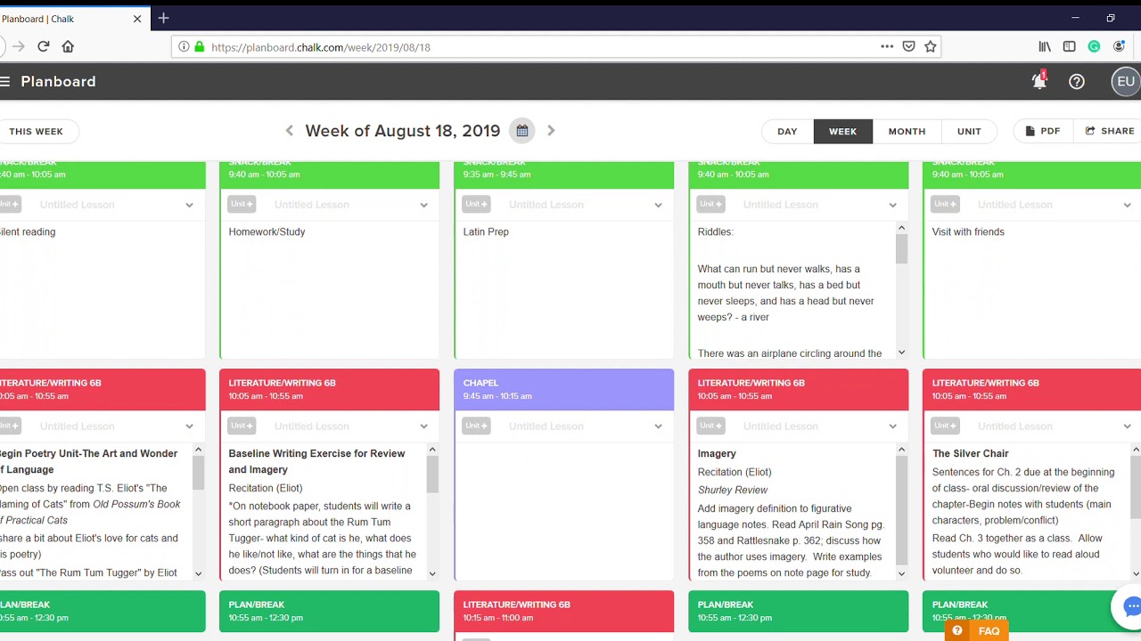 How to Lesson Plan with Planboard - YouTube
