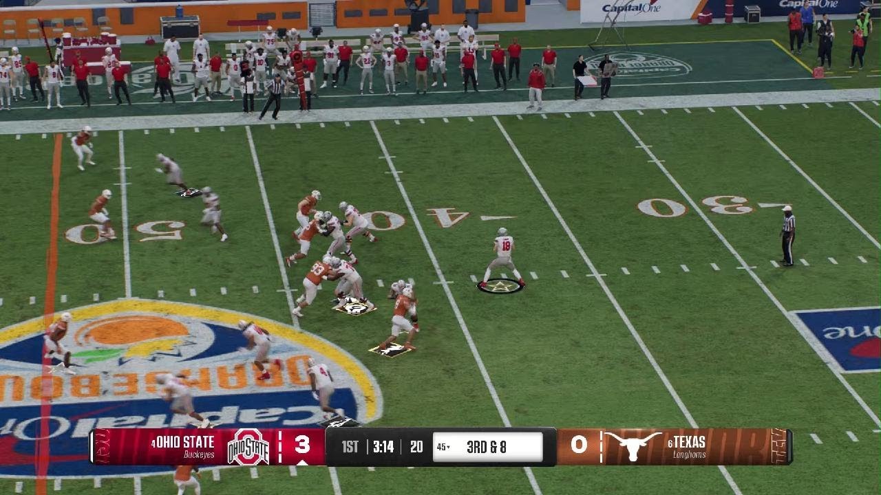 Texas vs Ohio state simulation College football 25 - YouTube