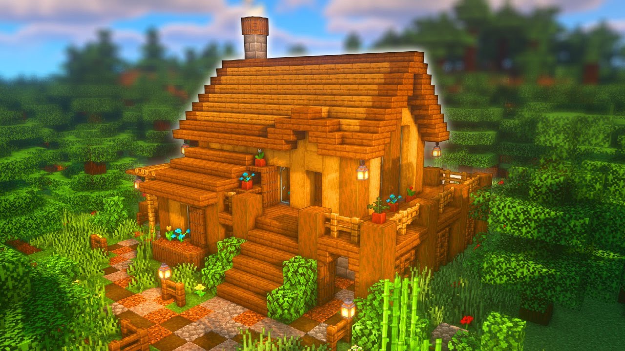 🏡👉🏻 Descubre ésta CASA para SUPERVIVENCIA en MINECRAFT - YouTube