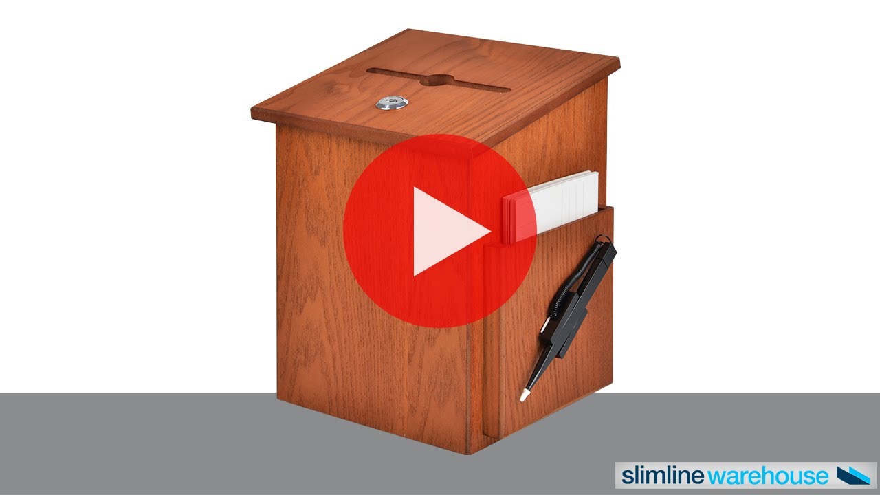 Wooden Ballot Box with Lock - YouTube