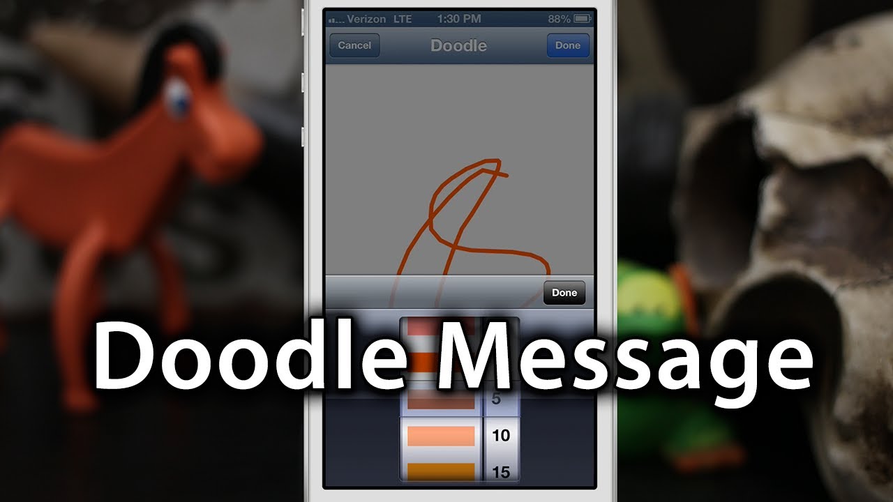 [Cydia Tweaks] Doodle Message - Draw PIctures In The Messages App - YouTube