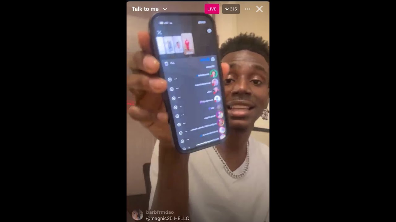 MessyGroupChat1 (AlvoGangg) POST BREAK-UP W SHAMAR MARCO IG Live | 02 ...