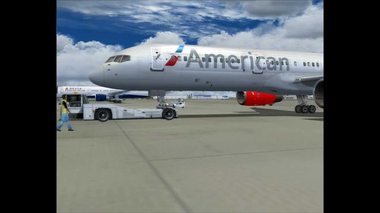 FS2004 American 757-200 - Atlanta to Chicago Midway - YouTube