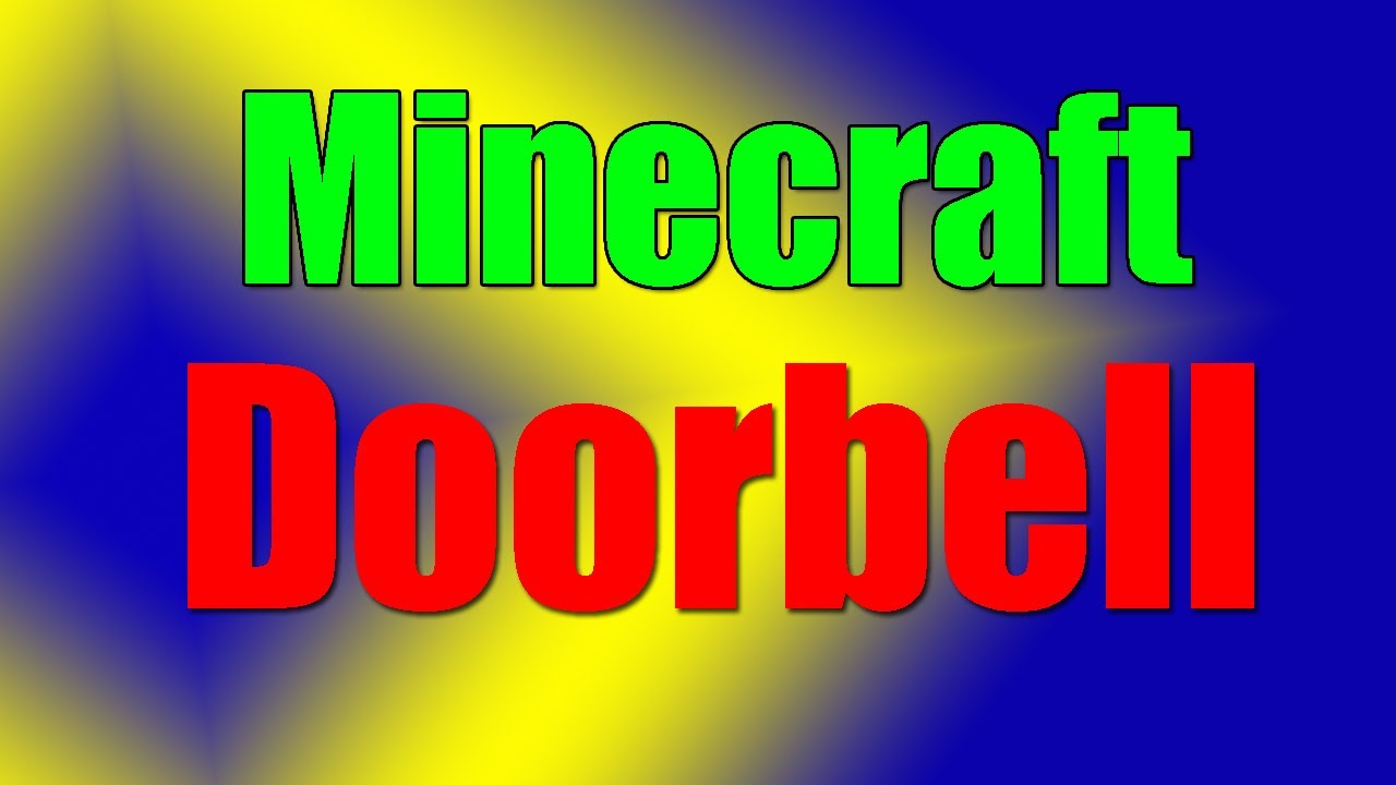 how-to-make-a-doorbell-in-minecraft-youtube