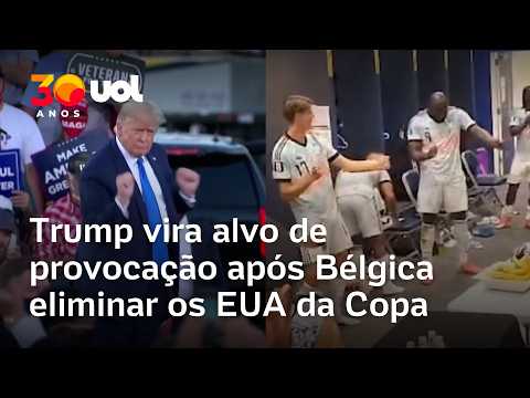 Jogadores da Bélgica fazem 'dancinha de Trump' após eliminar Estados Unidos; vídeo