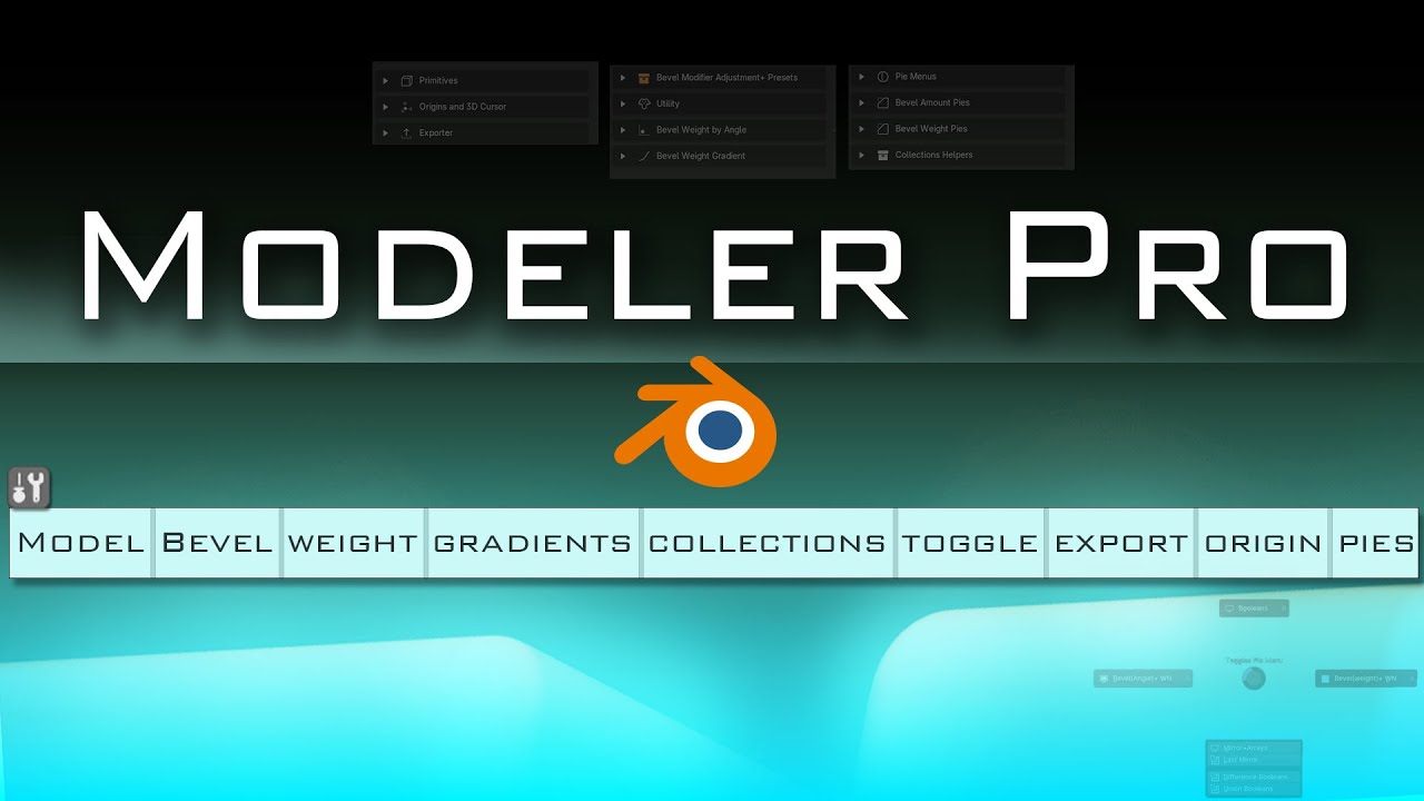 Modeler Pro 1.1 #blender3d #addon - YouTube