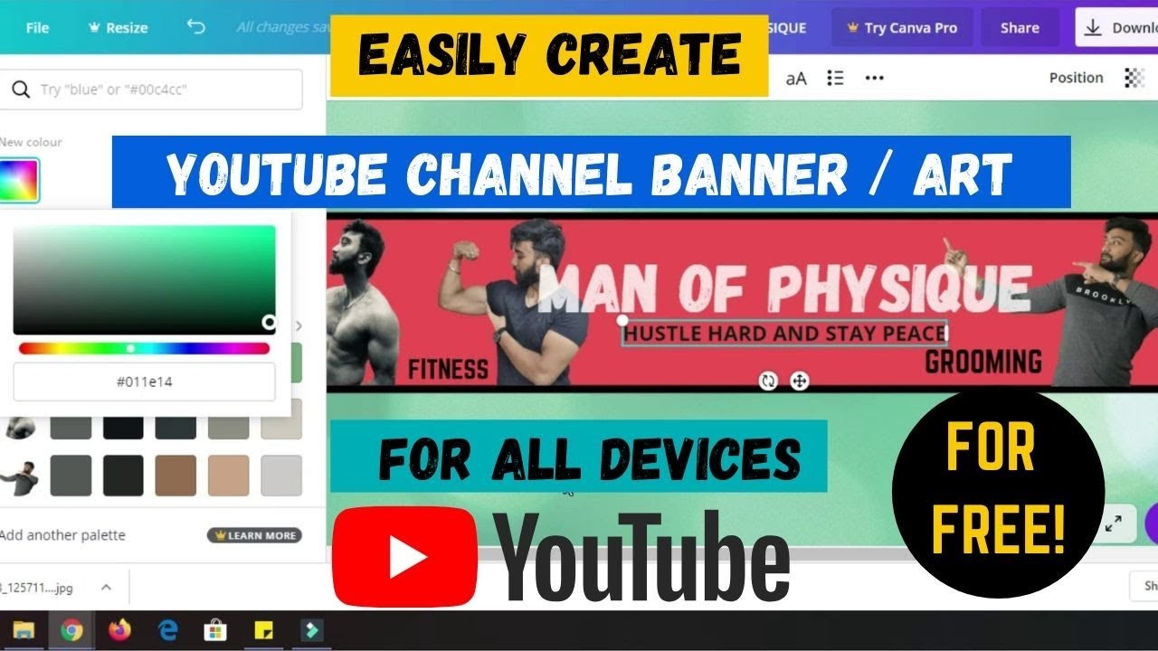 How to Make a YouTube Banner (YouTube Channel Art Tutorial!) - YouTube