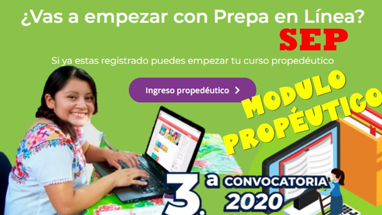 ¿Dónde inicio mi modulo propedéutico en prepa en línea SEP? - YouTube