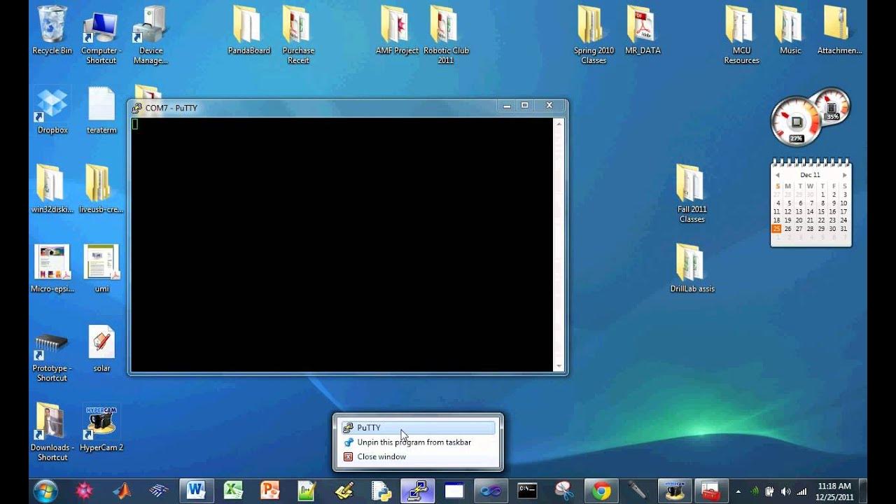 Serial COM Tutorial Part 3 (Verify with Putty Hyperterminal) - YouTube