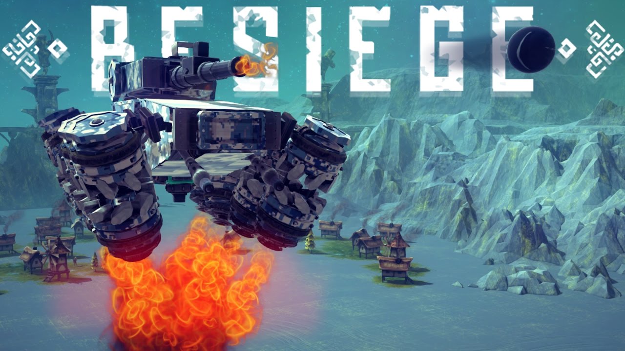 Besiege - Flying Hover Tank, Floating Kingdom, Self Building Tower ...