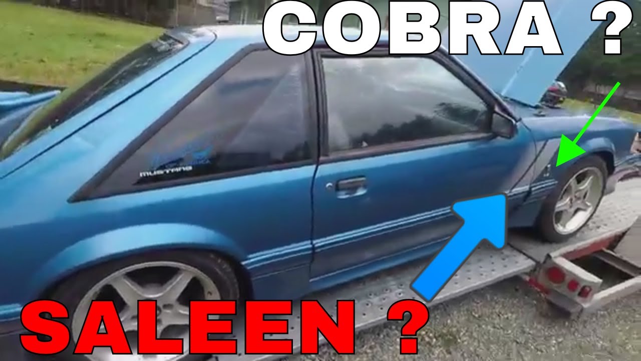 I bought a Totalled Fox Body Mustang! Saleen? Cobra? - YouTube