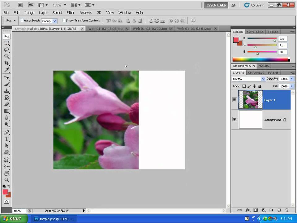 07. Photoshop Lessons - Selection Rectangular marquee Tool.wmv - YouTube