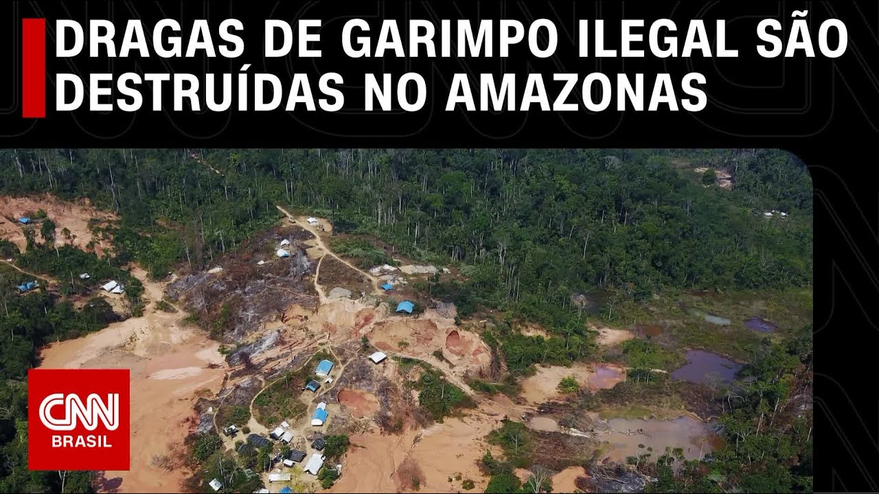 Dragas de garimpo ilegal são destruídas no Amazonas | CNN 360º - YouTube