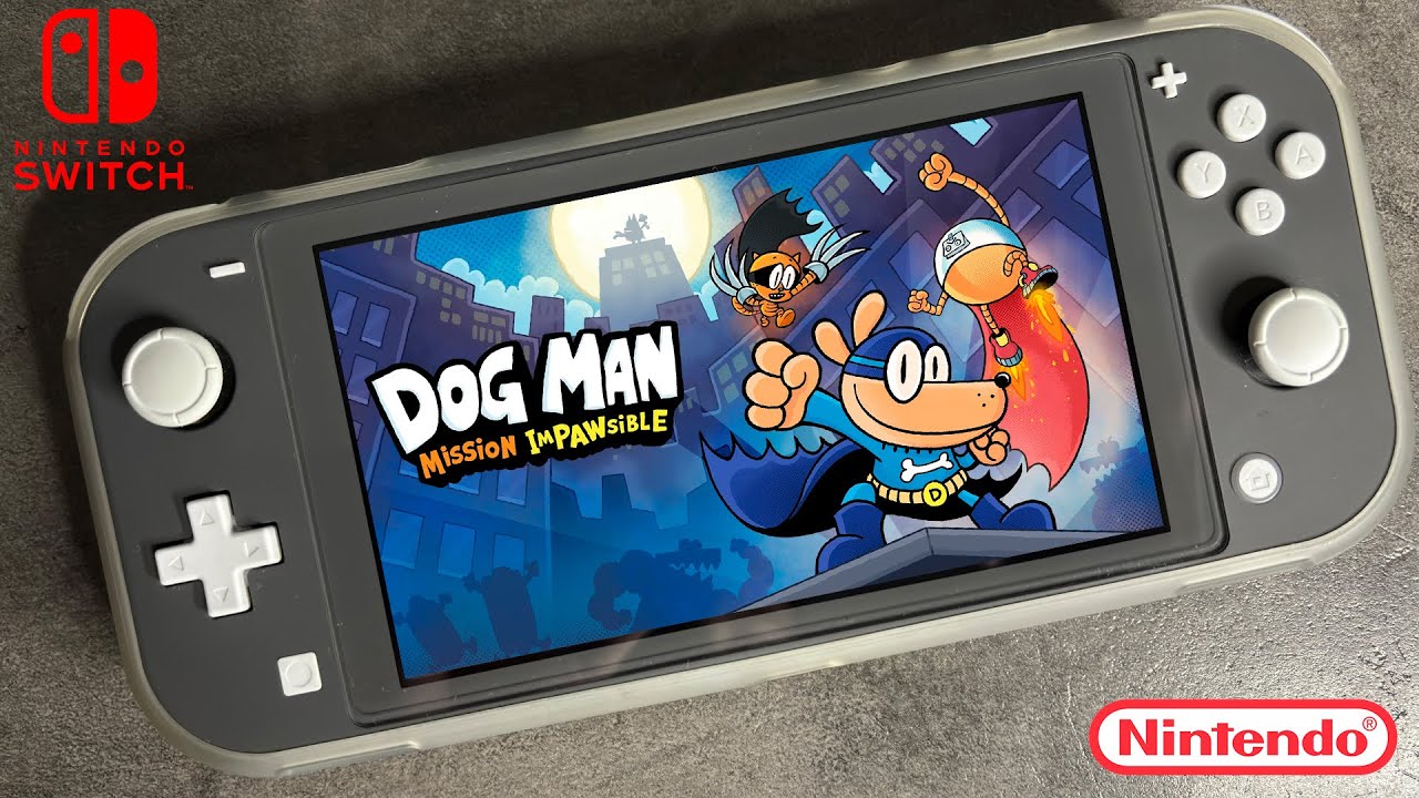 Dog Man: Mission Impawsible Nintendo Switch Lite Gameplay - YouTube