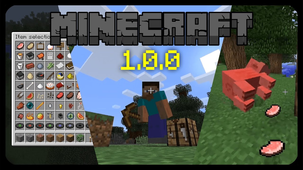 💾 ¡Pruebo Minecraft 1.0.0 por primera vez! - YouTube