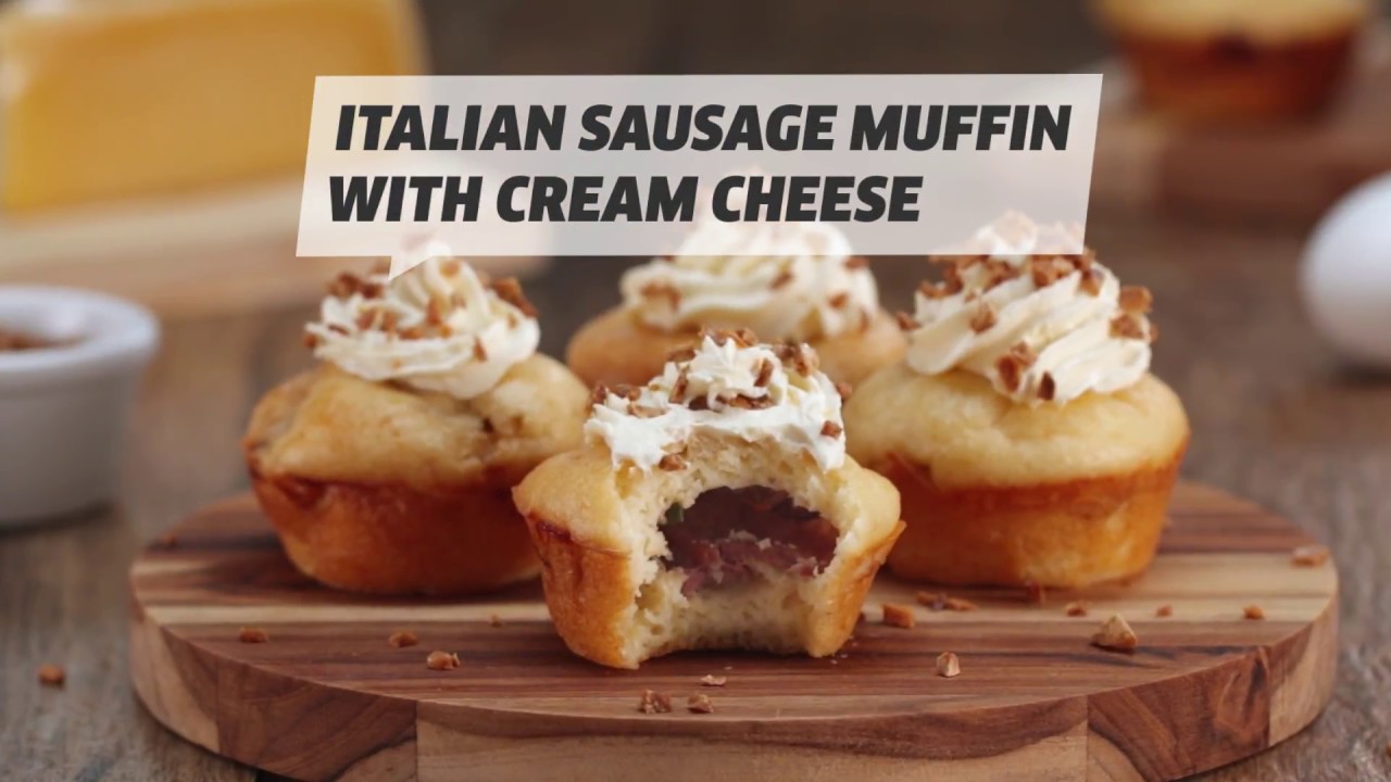 Decadent Italian Sausage Muffin With Cream Cheese Recipe | Creative ...