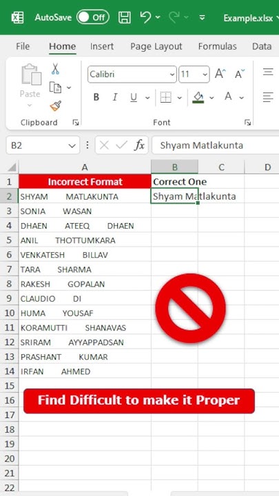 How to Trim Space in Excel and Make it Proper. #exceltips #exceltutorial #analytics #exceltricks ...