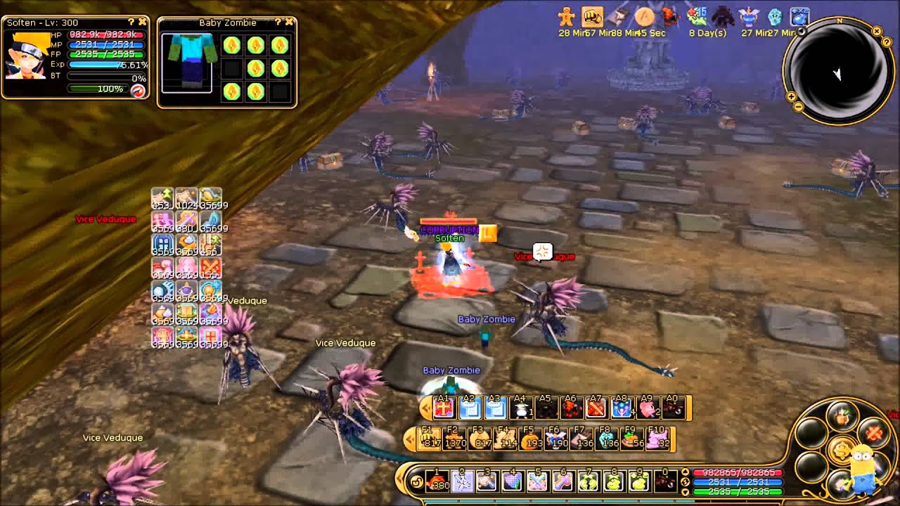 Insanity Flyff ~ Mars Mine Boss: Serius Uriel Solo - YouTube