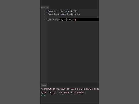Blinking LED Tutorial: ESP32 with MicroPython - YouTube
