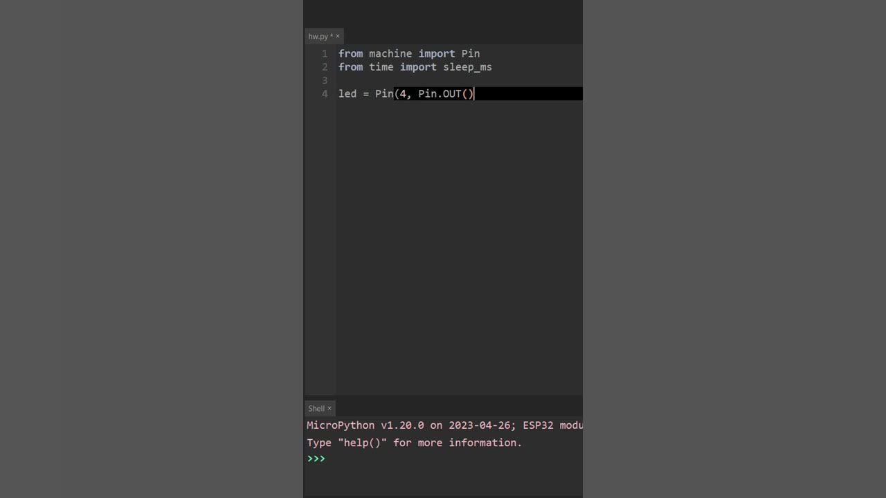 Blinking LED Tutorial: ESP32 with MicroPython - YouTube