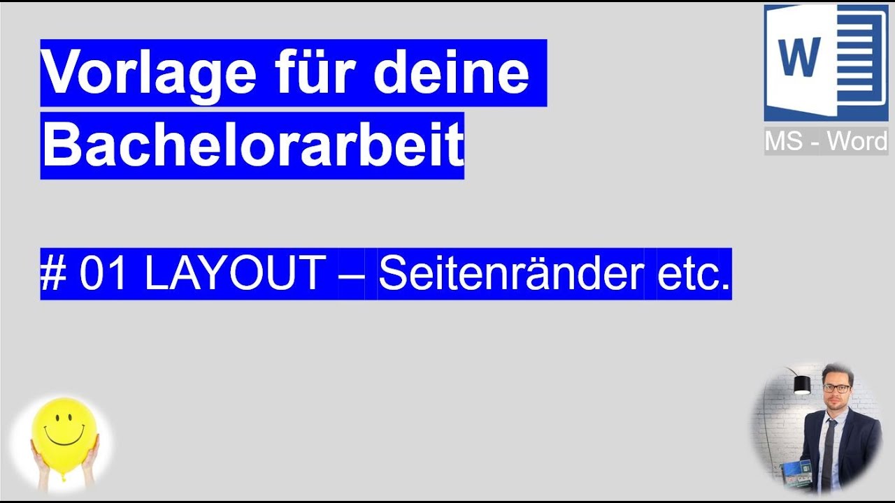 WORD - Layout und Seitenränder einstellen V1 - YouTube
