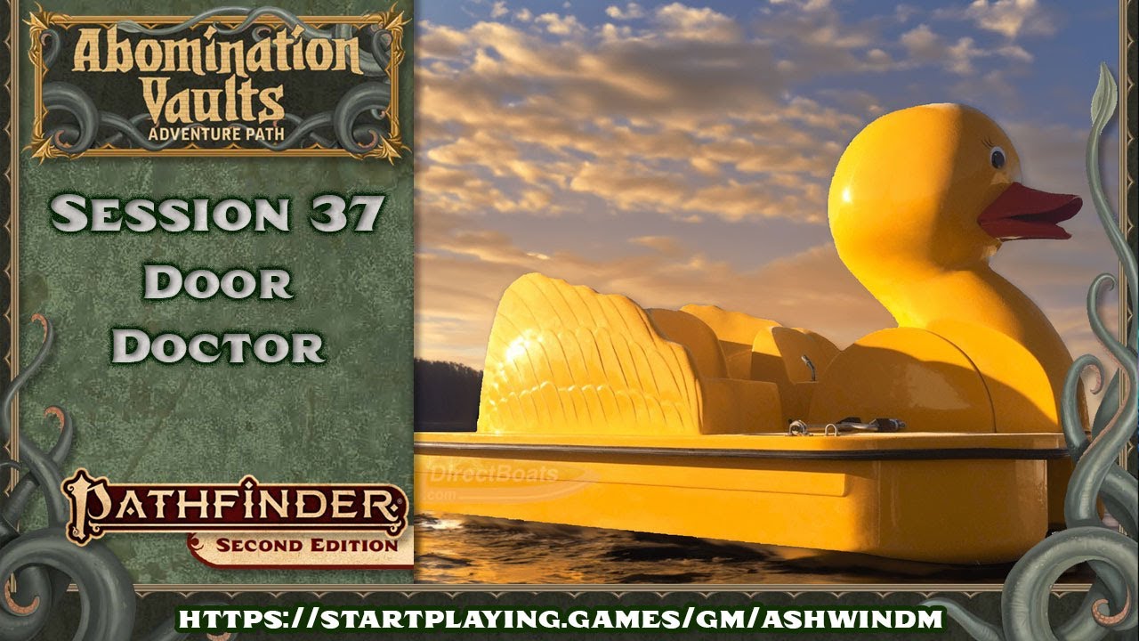 Pathfinder 2e - Abomination Vaults - Door Doctor - Session 37 - YouTube