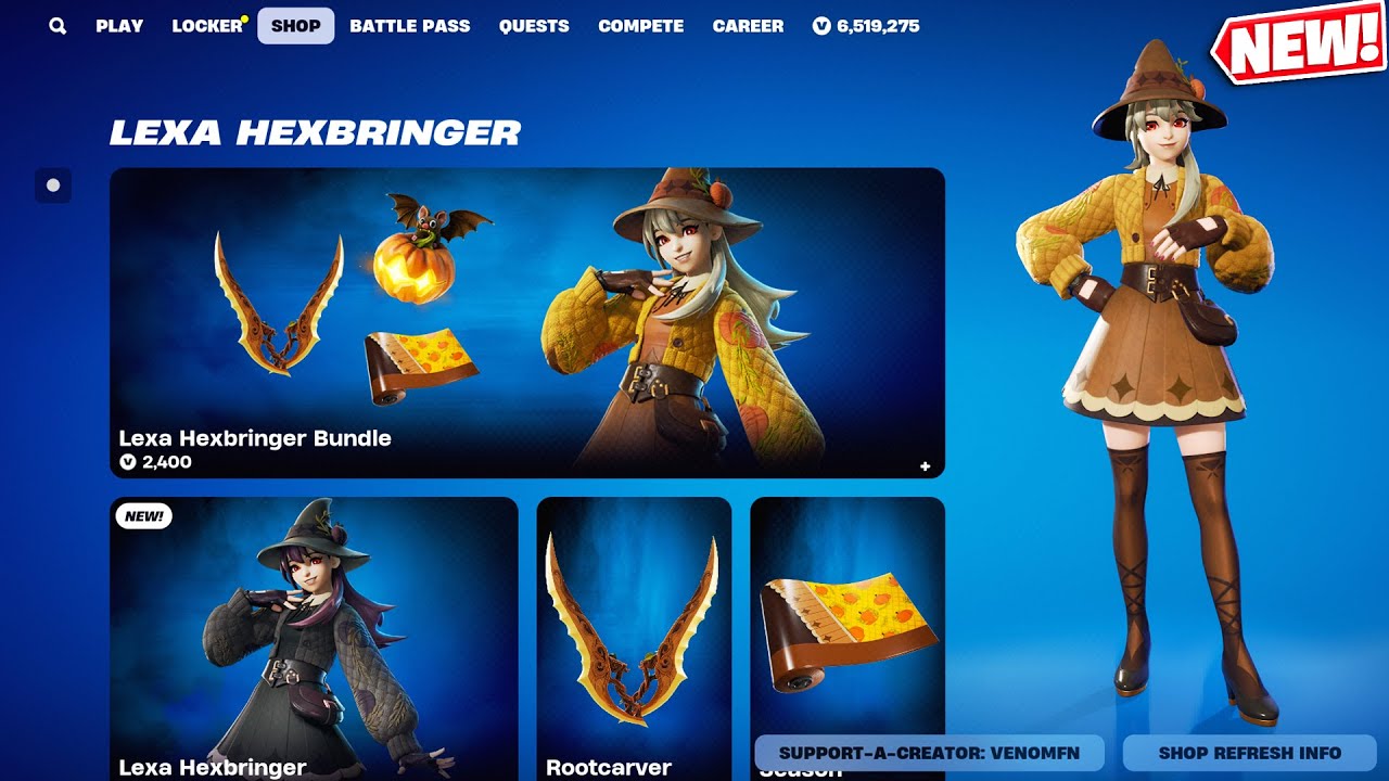 Lexa Hexbringer Fortnite Item Shop Showcase! - YouTube