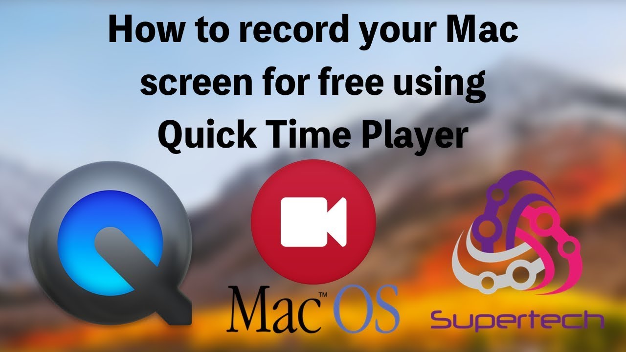 How to Record your Mac screen 2018 (Free) - YouTube