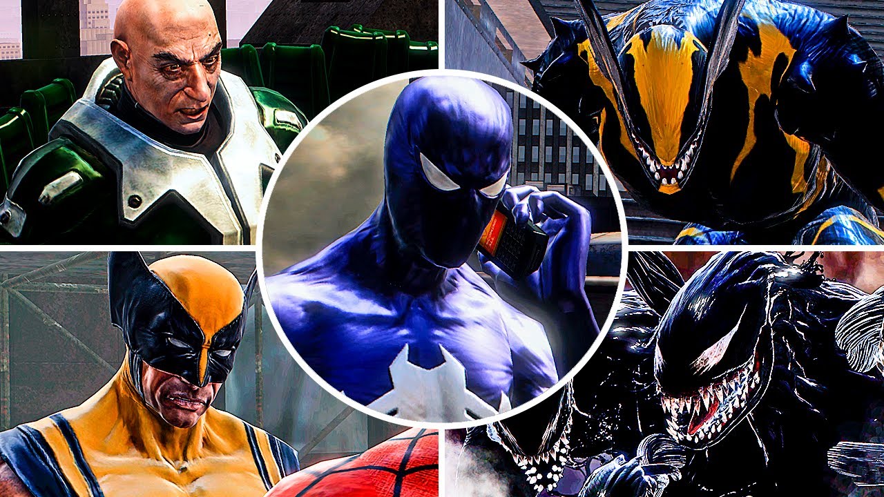 Spider-Man: Web of Shadows Remastered - All Boss Fights & Ending [4K ...