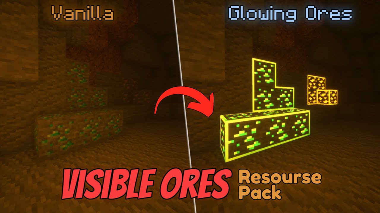 Visible Ores Resource Pack For Minecraft 1.21 / 1.20 - YouTube