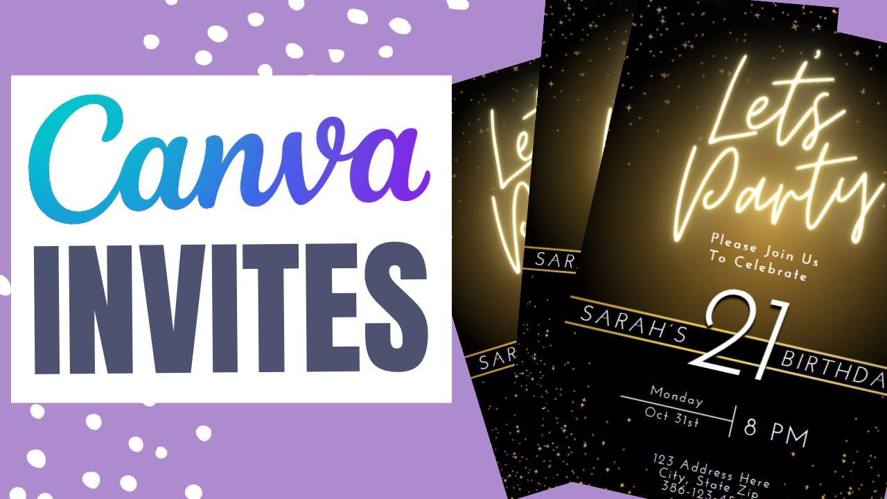 How to Make Custom Invitations in Canva (Quick & Easy!) 🎉 - YouTube
