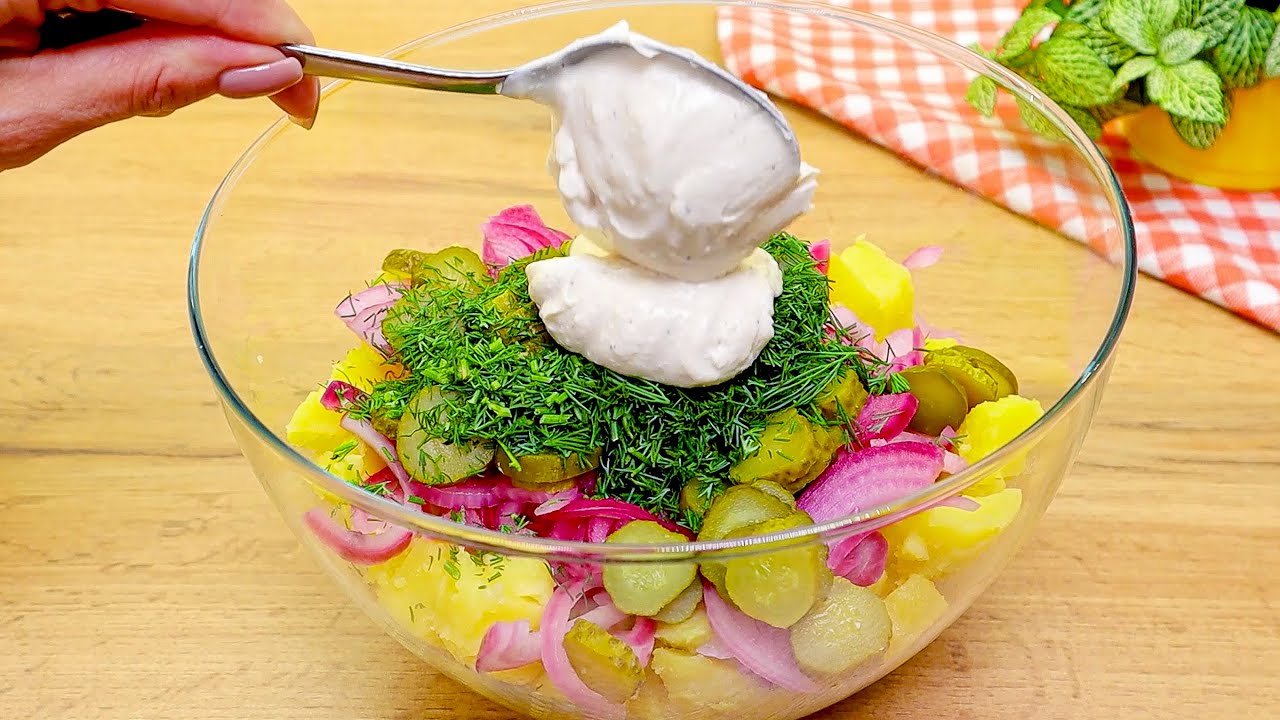 Der leckerste deutsche Salat! Ich werde nie müde, diesen Salat zu essen ...