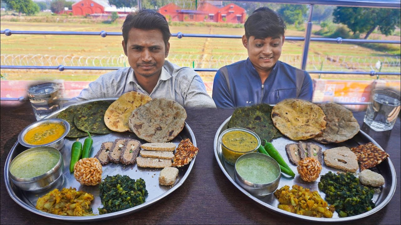 Makka Roti, Chane Ka Saag, Bajre Ki Roti, Gajak, Green Chili Eating ...