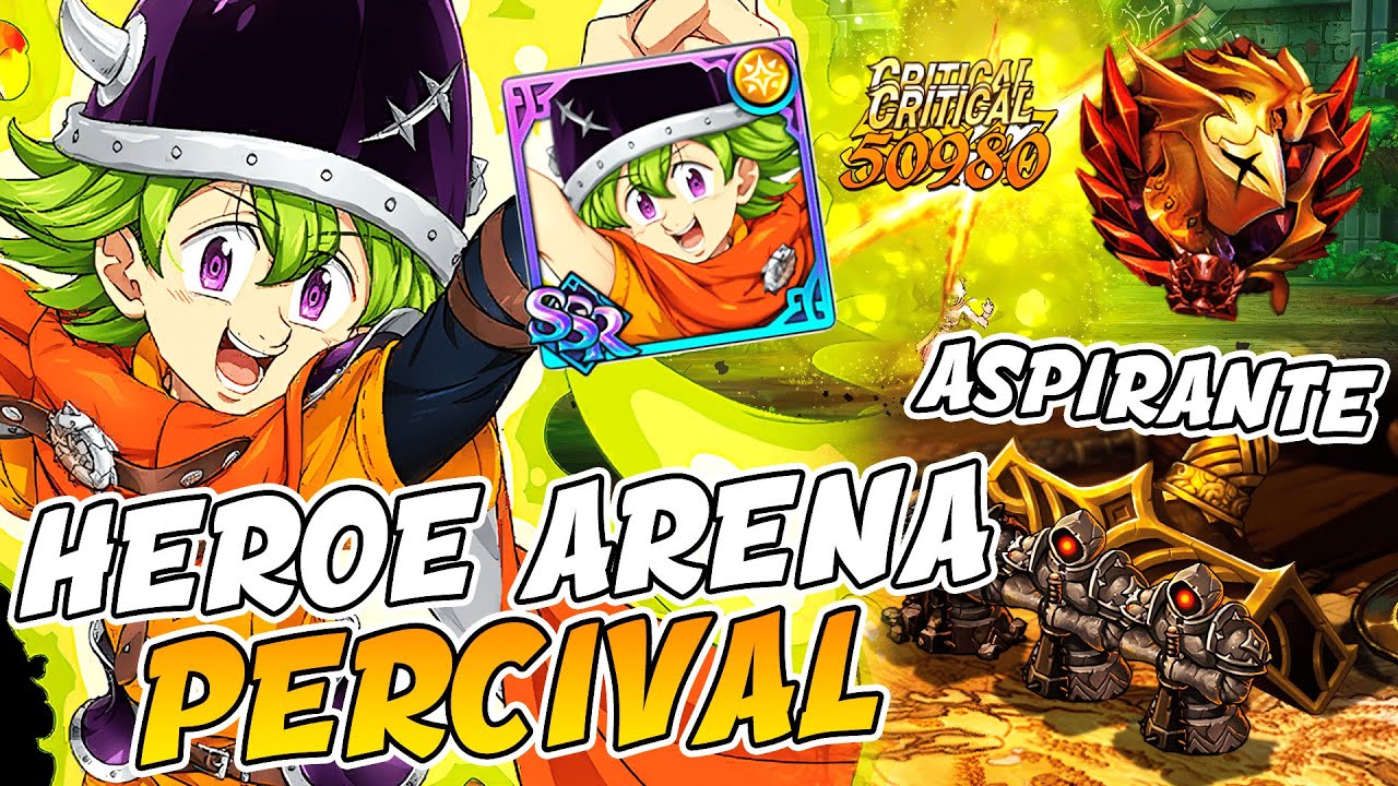 HEROE ARENA COMPLETO en ASPIRANTE con PERCIVAL - 7DS Grand Cross - YouTube