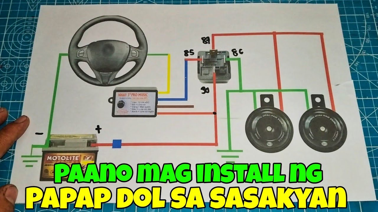 PAANO MAG INSTALL NG PAPAPDOL SA SASAKYAN WIRING DIAGRAM - YouTube