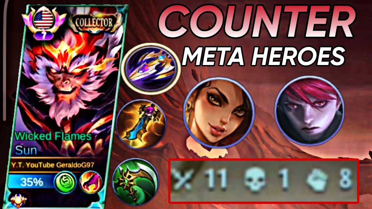 SUN NEW BUILD TO COUNTER META HEROES - GERALDOG97 - YouTube